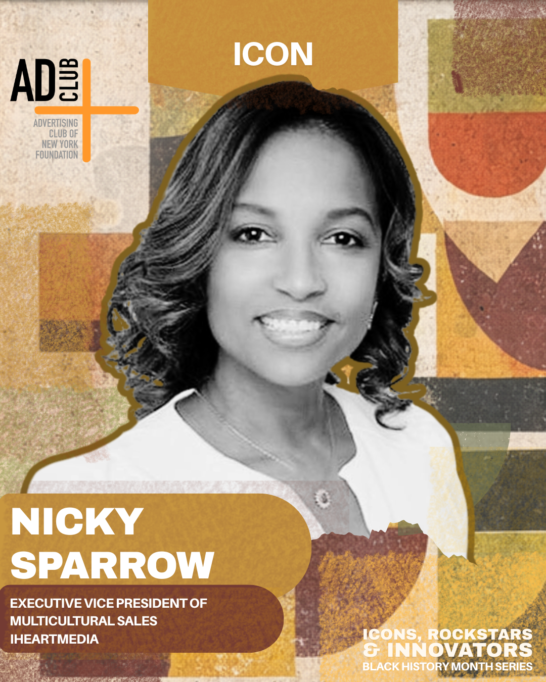 Black History Month | Icon: Nicky Sparrow – The Advertising Club of New ...